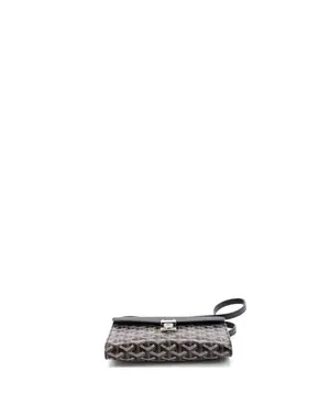 Goyard Chypre Wallet On Strap Coated Canvas With Leather