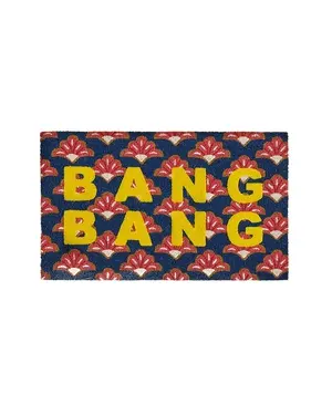 ZSA ZSA ZSU Kerala Bang Bang Coir Doormat, 18 X 30 - Blue