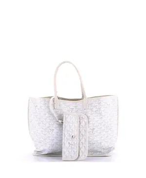 Goyard Pm Anjou Reversible Tote Coated Canvas - White