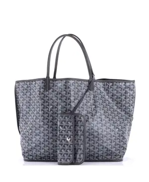 Goyard Gm Anjou Reversible Tote Coated Canvas - Gray