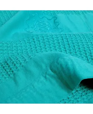 ZSA ZSA ZSU Braga Waffle Cotton Pique Blanket - Medium Green