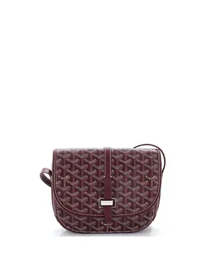 Goyard Pm Belvedere Ii Messenger Bag Coated Canvas - Burgundy