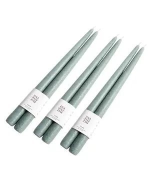 ZSA ZSA ZSU Deurne 6 Pieces Candlestick Candle, 4 Oz - Grey