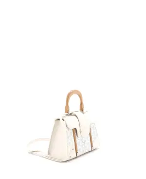 Goyard Structured Saigon Top Handle Bag Coated Canvas With Leather