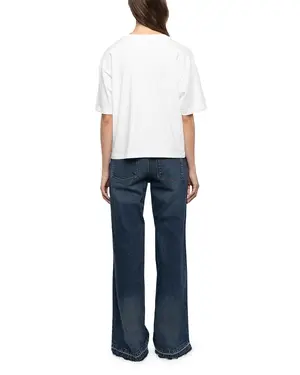 Zadig&Voltaire Taida Bc Heart Rhinestone Tee - White