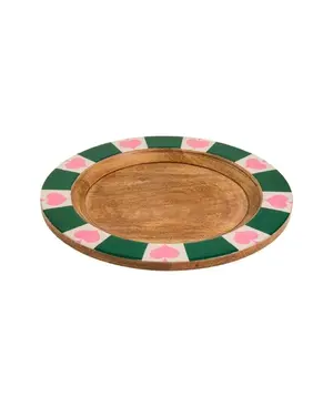 ZSA ZSA ZSU Lakri Mango Wood Charger, 13 X 13
