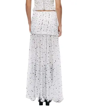 NOCTURNE Slit Detail Maxi Skirt