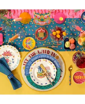 ZSA ZSA ZSU Dadri Beaded Placemat Wild, 14 L