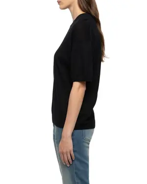 Zadig&Voltaire Idaz Cp Heart Jacquard Cashmere Tee