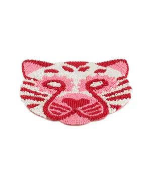 ZSA ZSA ZSU Dadri Beaded Coaster Tiger, 4 - Pink
