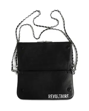 Zadig&Voltaire Rock Arty Tag Leather Shoulder Bag
