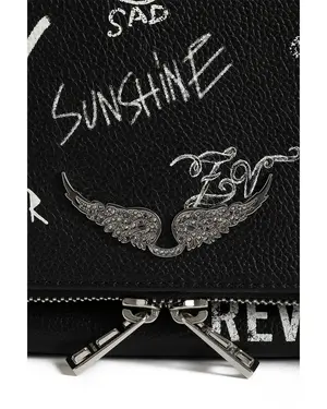 Zadig&Voltaire Rock Arty Tag Leather Shoulder Bag