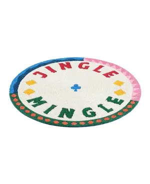 ZSA ZSA ZSU Dadri Beadded Placemat Jingle, 14 X 14