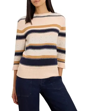 NIC+ZOE Mixed Stripe Pullover Sweater