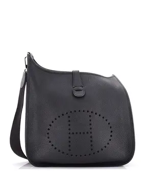 Hermès Gm Evelyne Bag Gen I Clemence - Black