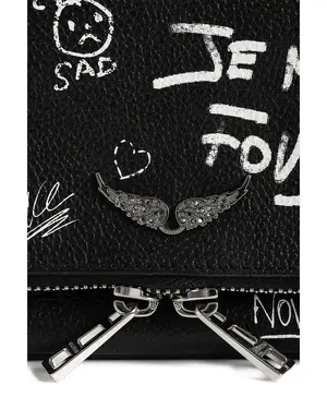 Zadig&Voltaire Rock Mini Arty Tag Leather Shoulder Bag