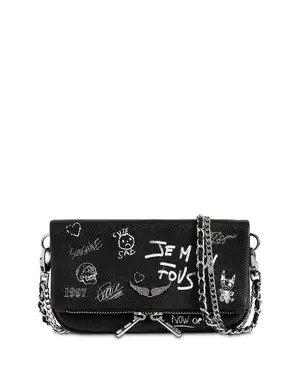 Zadig&Voltaire Rock Mini Arty Tag Leather Shoulder Bag