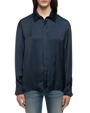 Zadig&Voltaire Tyrica Satin Shirt - Encre
