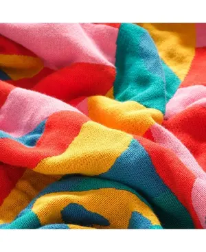 ZSA ZSA ZSU Novelas Fringed Jacquard Throw Vibe, 54 X 71