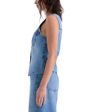 PISTOLA Gia Cotton Denim Vest