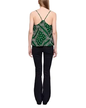 Zadig&Voltaire Cespa Bandana Print Silk Camisole Top