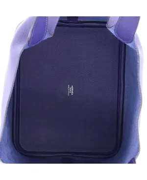 Hermès Mm Picotin Lock Bag Tressage Epsom - Blue