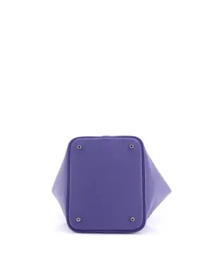 Hermès Mm Picotin Lock Bag Tressage Epsom - Blue