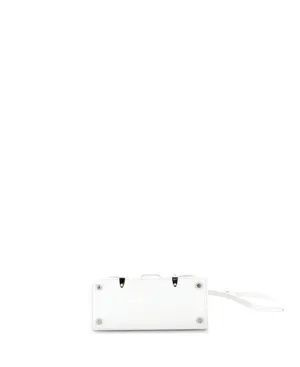 Goyard Structured Saigon Top Handle Bag Coated Canvas With Leather - White