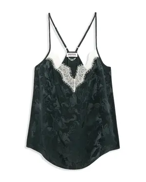 Zadig&Voltaire Cespa Jacquard Horses Silk Camisole