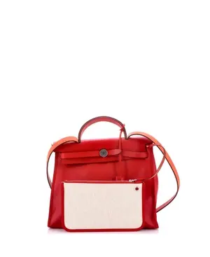 Hermès 31 Herbag Zip Berline Vache Canvas And Leather