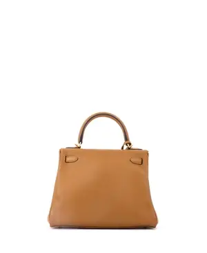 Hermès Kelly 25 Handbag Brown Swift With Gold Hardware