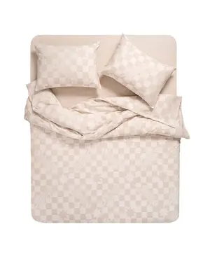 ZSA ZSA ZSU Costa Jacquard Duvet Cover Full Set, 94 X 87