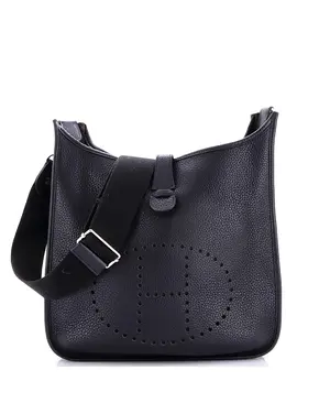 Hermès Gm Evelyne Bag Gen Iii Clemence - Black