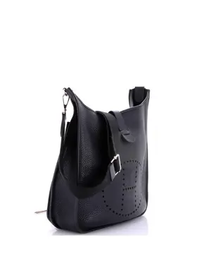 Hermès Gm Evelyne Bag Gen Iii Clemence - Black