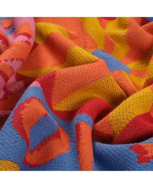 ZSA ZSA ZSU Moda Jacquard Knitted Throw Cheerland, 51 X 67