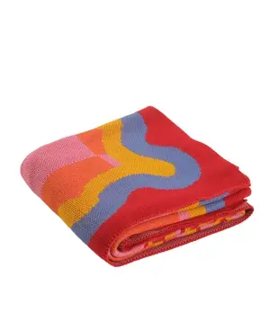 ZSA ZSA ZSU Moda Jacquard Knitted Throw Fun Blanket, 51 X 67