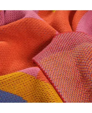 ZSA ZSA ZSU Moda Jacquard Knitted Throw Fun Blanket, 51 X 67