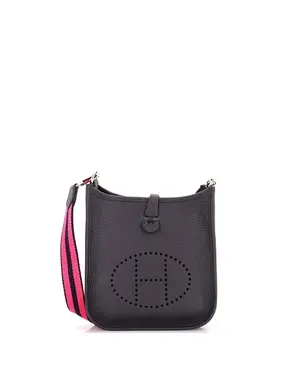 Hermès Tpm Evelyne Bag Gen Iii Clemence - Blue