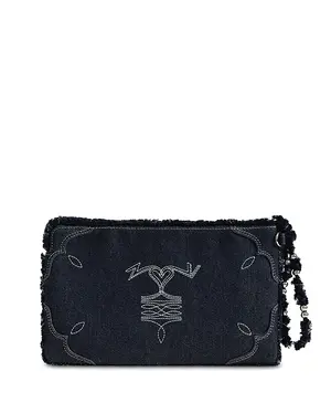Zadig&Voltaire Angel Western Denim Pochette - Silent