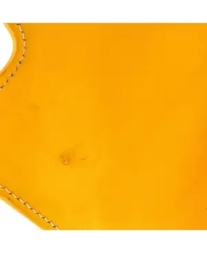 Goyard Pm Saigon Top Handle Bag Coated Canvas With Leather - Yellow