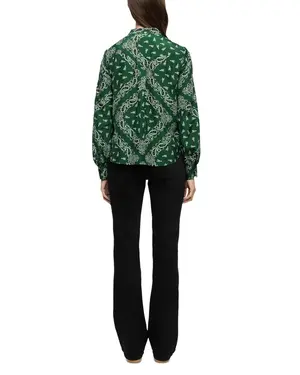 Zadig&Voltaire Twina Bandana Print Silk Top