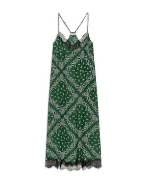 Zadig&Voltaire Respa Bandana Print Silk Dress