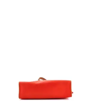 Hermès 31 Herbag Zip Leather And Toile