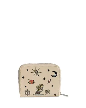 Zadig&Voltaire Zv Tattoo Mini Leather Coin Purse - Flash