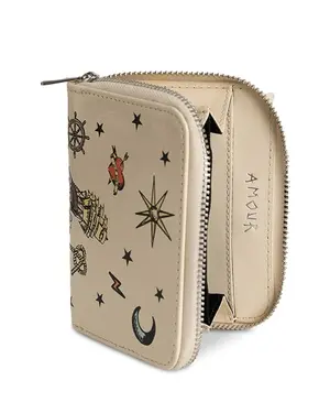 Zadig&Voltaire Zv Tattoo Mini Leather Coin Purse - Flash