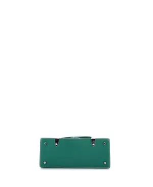 Goyard Pm Saigon Top Handle Bag Coated Canvas With Leather - Green