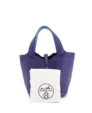 Hermès Mm Eclat Picotin Lock Bag Clemence