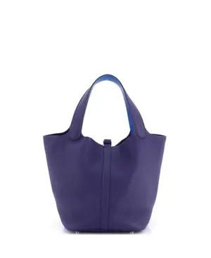 Hermès Mm Eclat Picotin Lock Bag Clemence