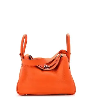 Hermès 30 Lindy Bag Clemence - Orange