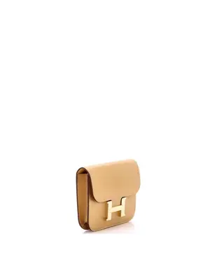 Hermès Constance Slim Wallet Chevre Chamkilight